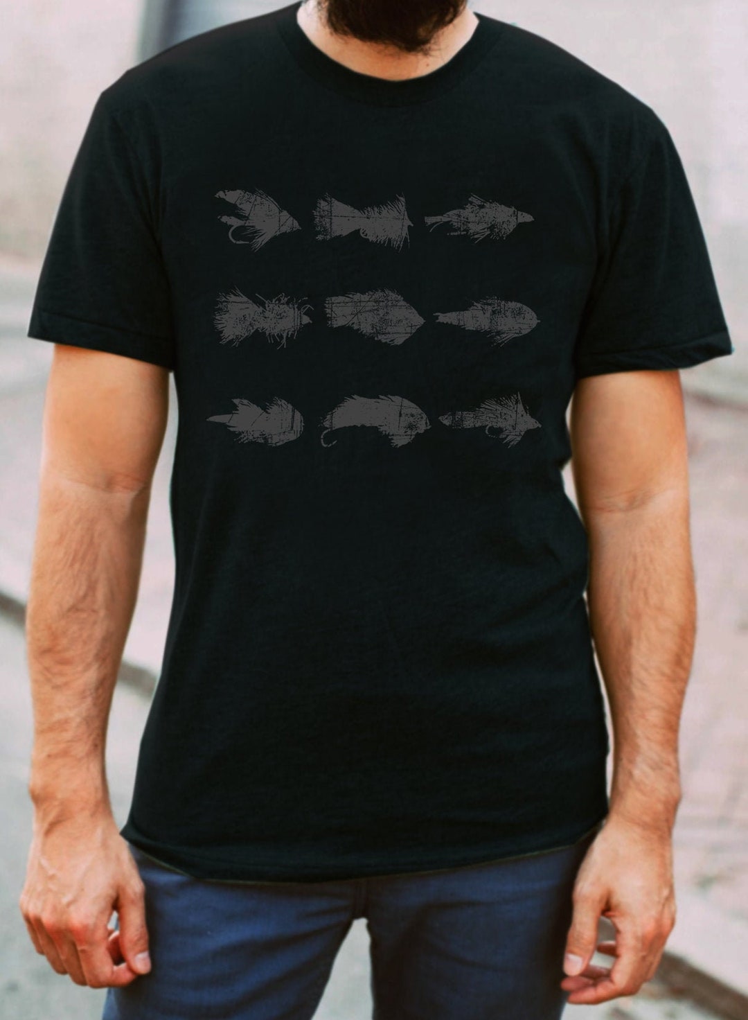 Fly Fishing Flies Shirt | Mens Fish Shirt | Men's Fishing Tee ...