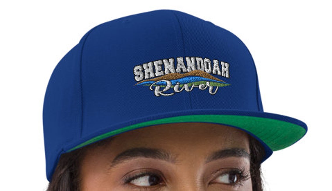 Shenandoah River 6 Panel Flat Brim Snapback Camping Cap - Etsy