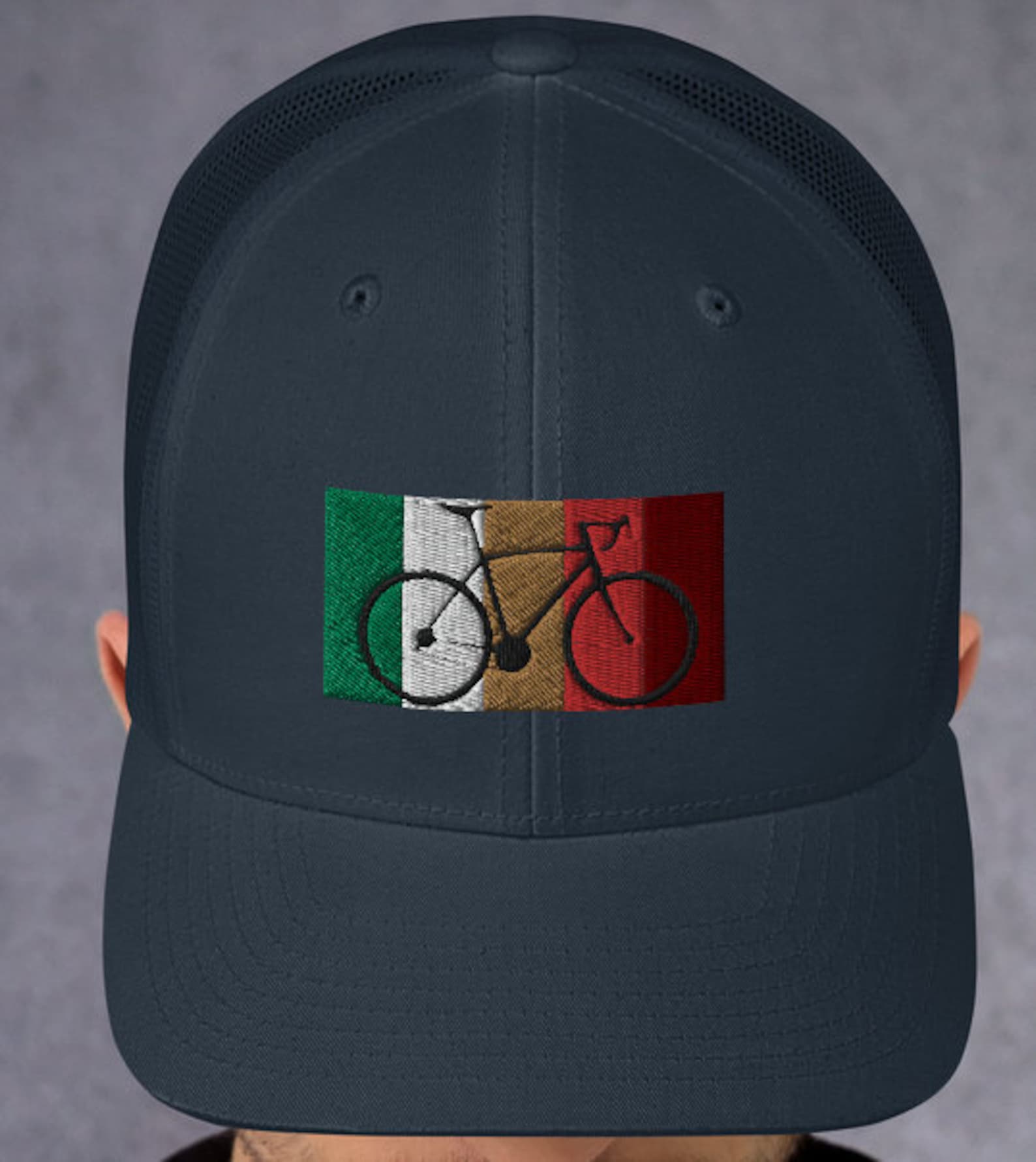 Cycling 6 Panel Retro Trucker Hat, Designer Cap, Mountain Hat, Gift for ...