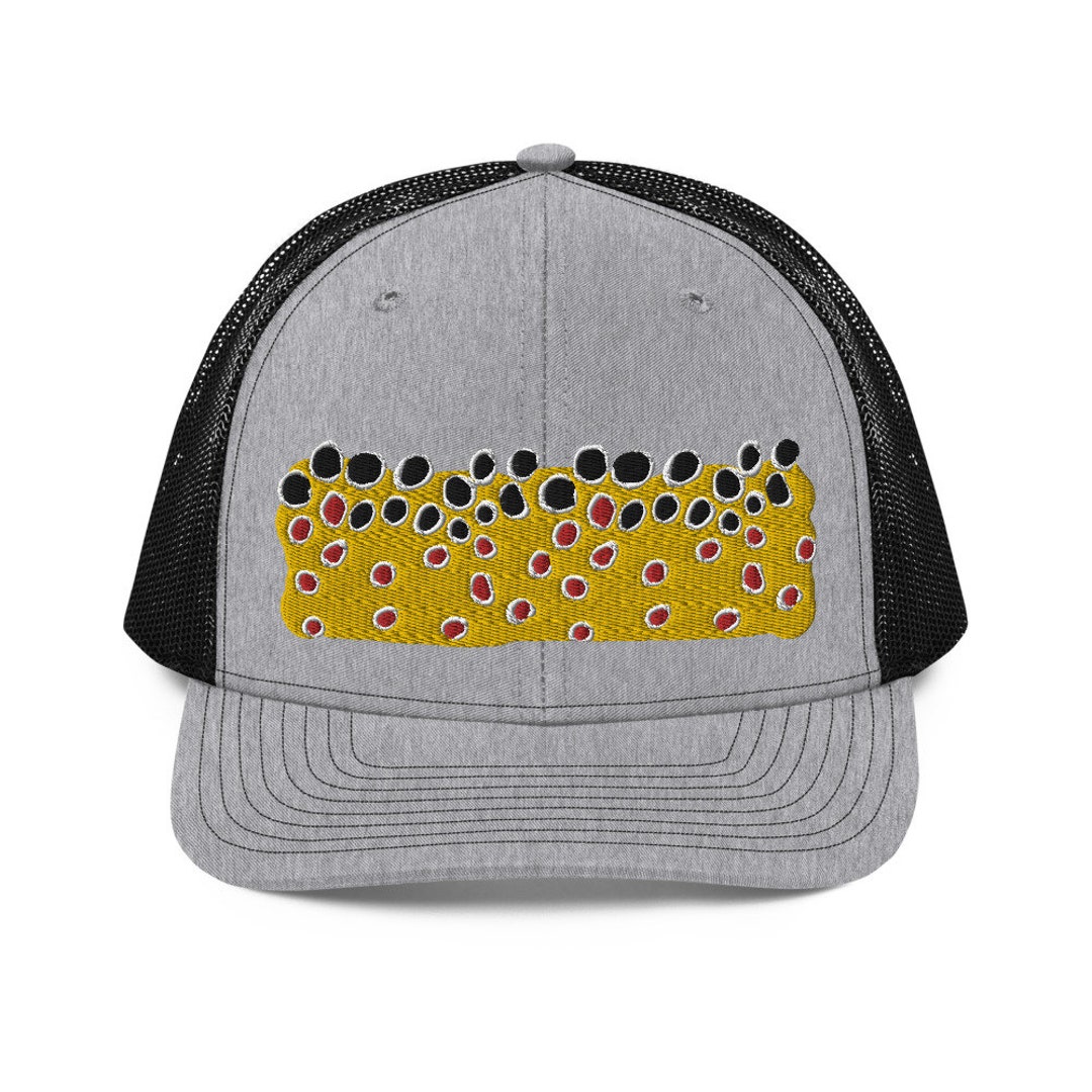 Trucker Cap Men's Brown Trout Side | Richardson 112 | Fisherman ...