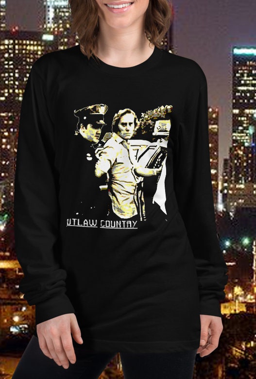 George Jones Public Arrest Photo Long Sleeve Tshirt Outlaw - Etsy