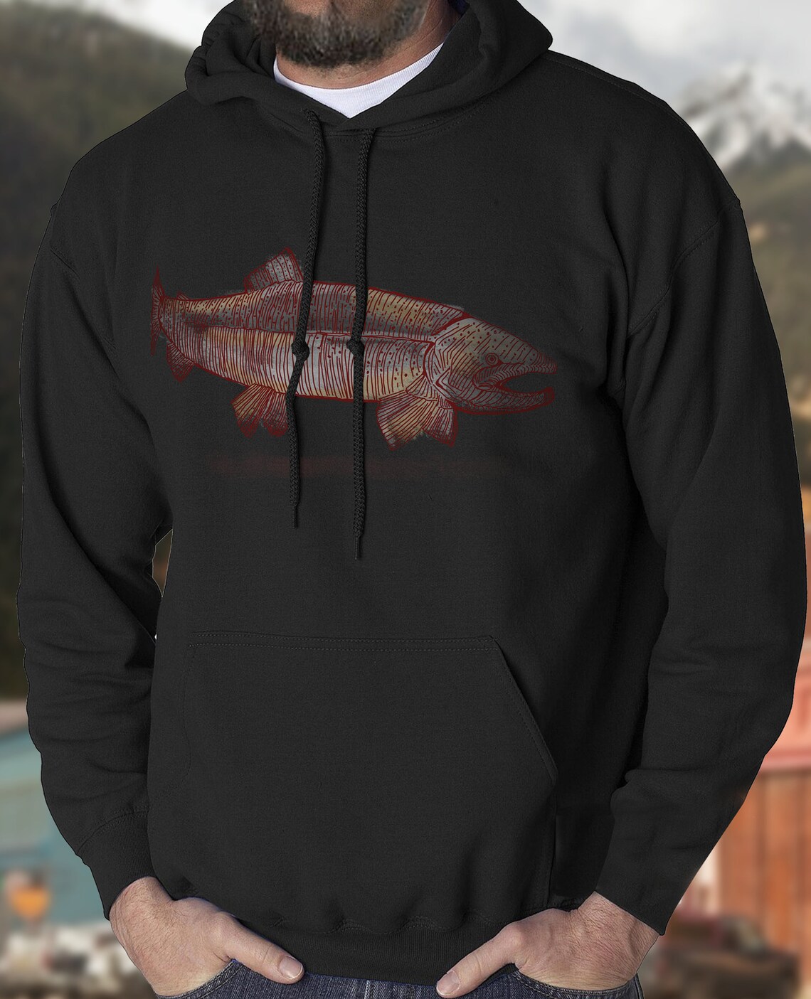 Men's Unisex Hoodie - Fishing Hoodies - Fishing Hoodie Gifts - Fly ...