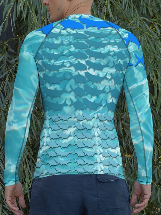 Men's Permit Tarpon Water Camo Graphic Dry Fit Performance Moisture ...