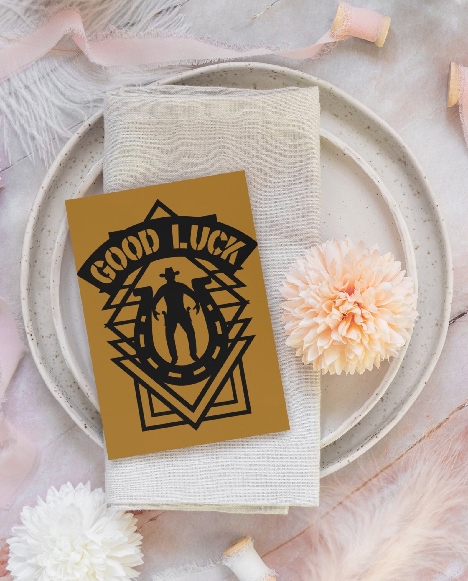 Good Luck Svg Cowboy Dxf Horseshoe Dxf Dxf File for Laser Wild - Etsy