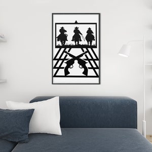 Cowboy Scene Svg Western Dxf File for Laser Cutting Dxf for Plasma Cnc ...