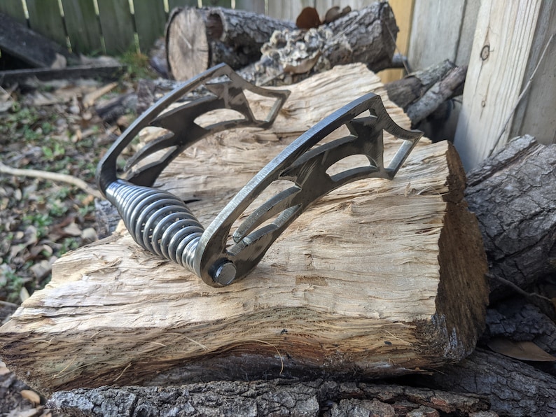 Bbq Pit Handle With Stainless Steel Spring 6" Long - Etsy