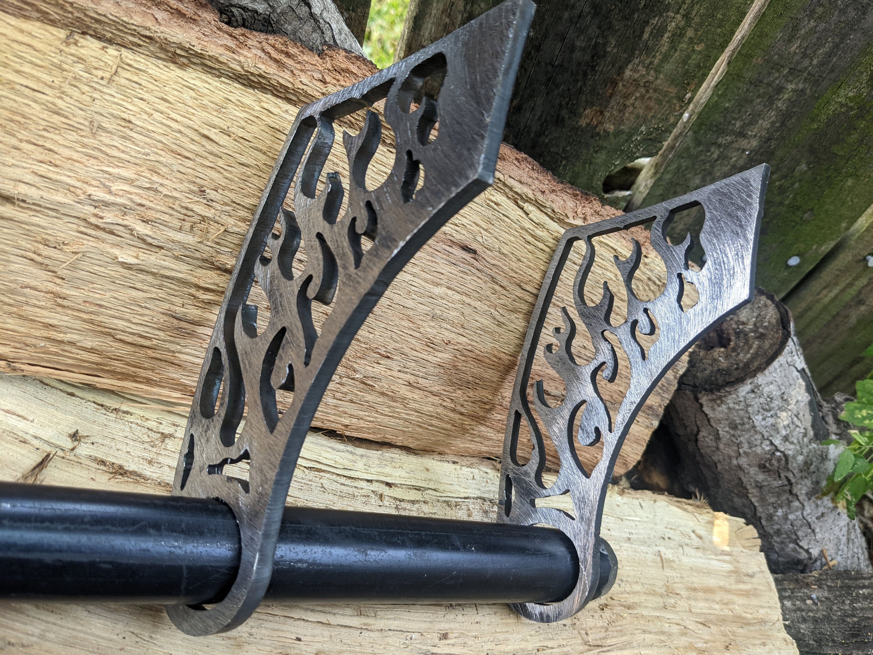 Bbq Pit Handle (fire) - Etsy