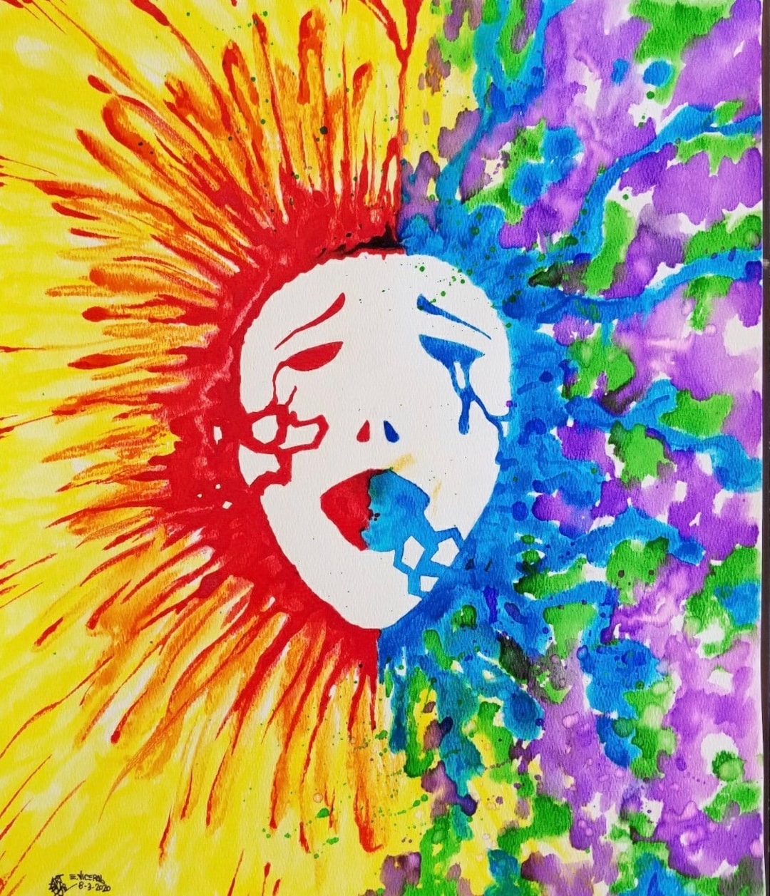 Anxiety Abstract Art (limited Edition Print) - Etsy