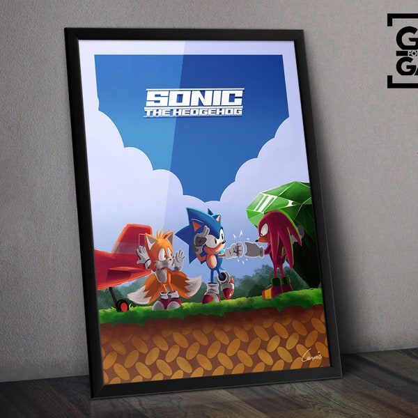 Sonic the hedgehog poster - Etsy Nederland