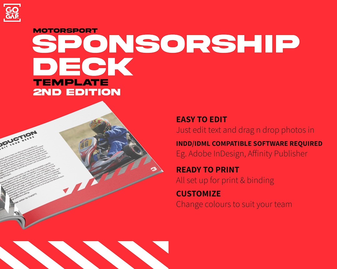 Sponsorship Deck Indesign Template 2nd Edition - Motorsport Simracing ...