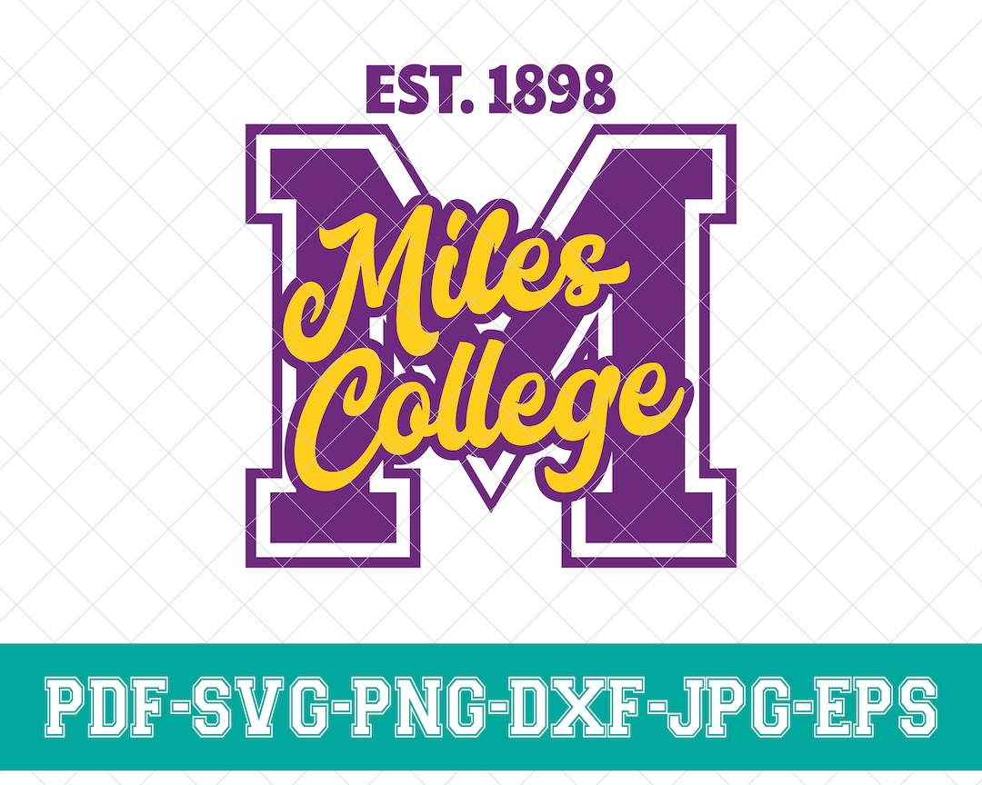 Miles College Svg, M Svg, MC Svg, Miles 1898 Svg, HBCU Svg, University ...
