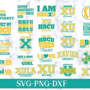 Hbcu Pride Xavier University Svg New Hbcu 2024 Collection - Etsy