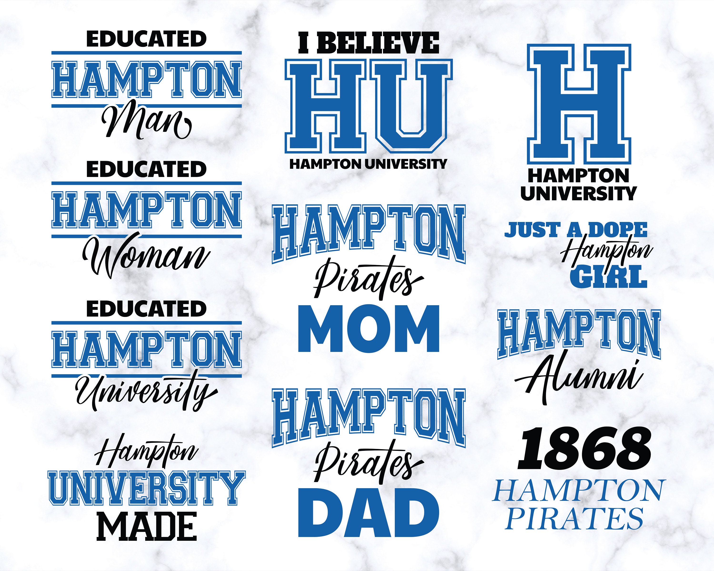 Hbcu Pride With Hampton University Svg New Hbcu 2024 Collection - Etsy