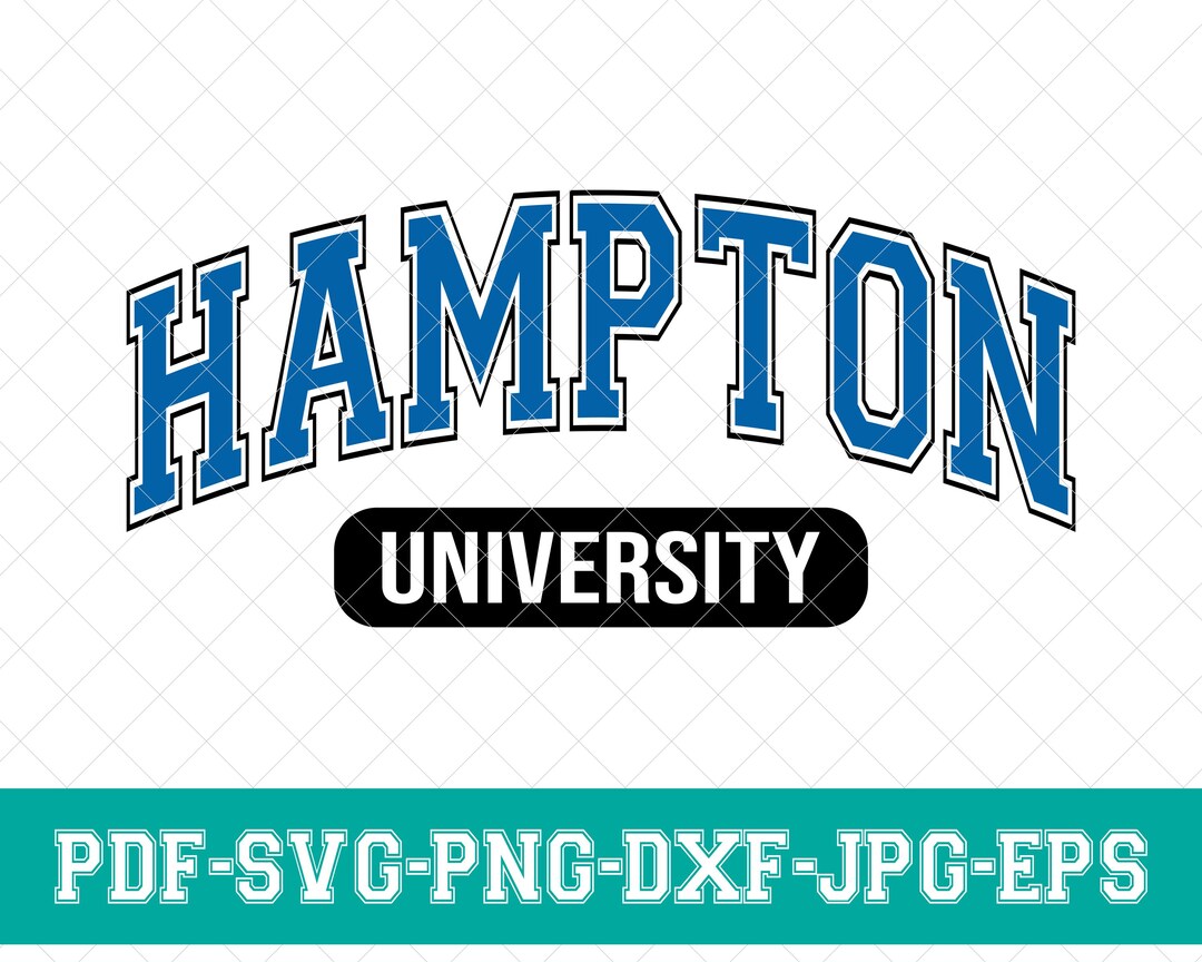 Hampton University Svg, Hampton Design Svg, Sport Font Svg, Arched Text ...