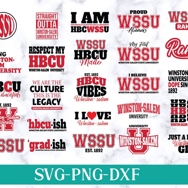 Winston Salem State University Svg - Etsy