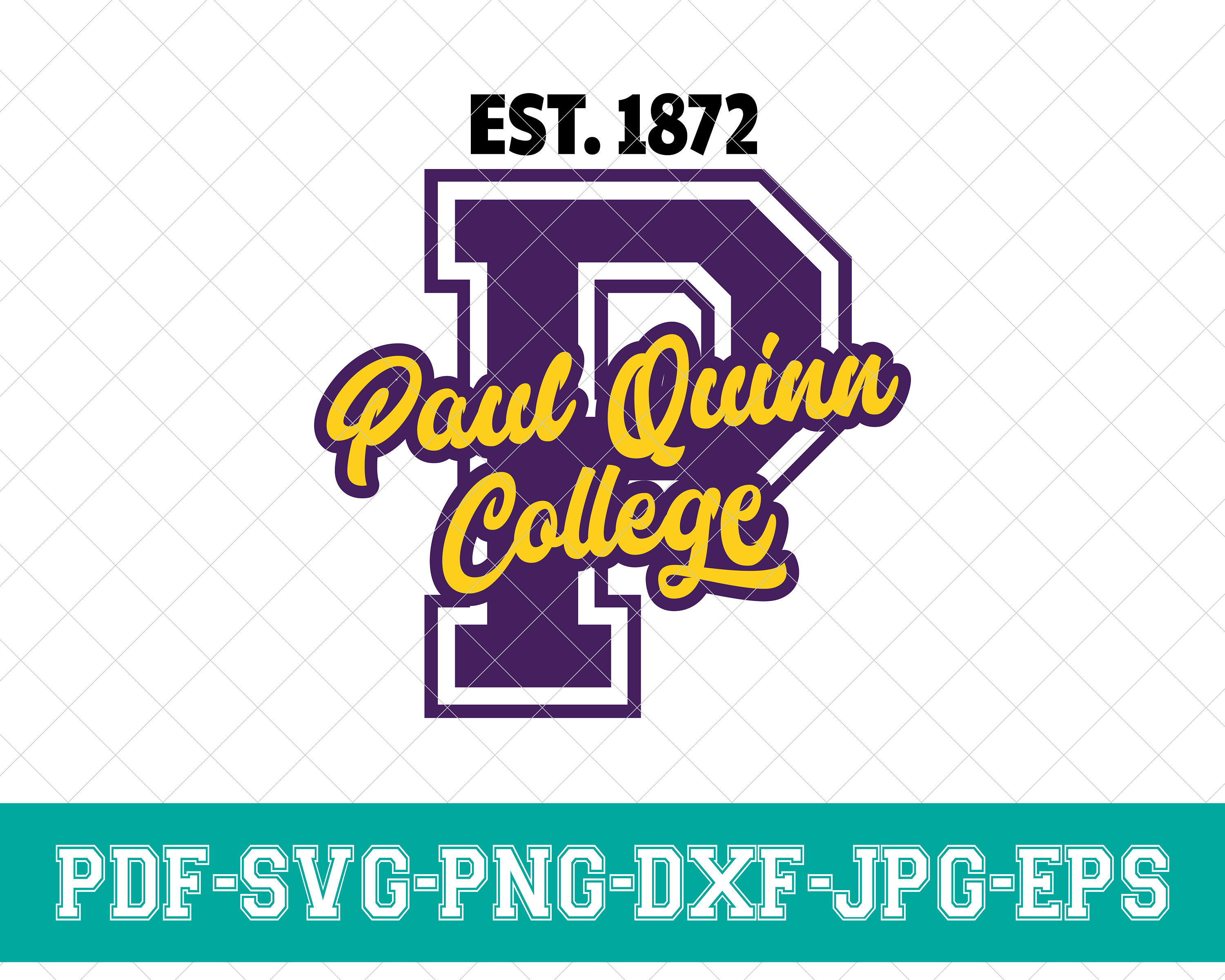 Paul Quinn College Svg, P Svg, PQC Svg, Paul Quinn 1872 Svg, HBCU Svg ...
