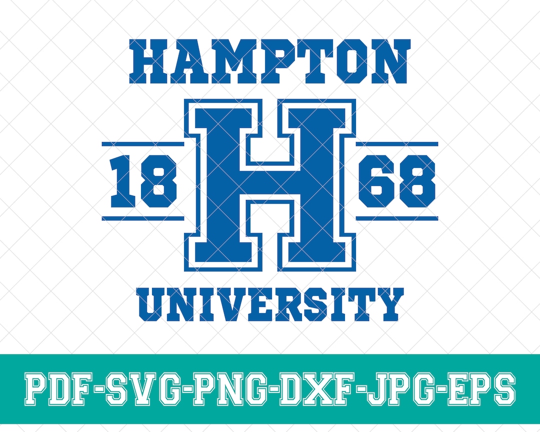 Universidad de Hampton Svg, H Svg, HU Svg, Hampton 1868 Svg, HBCU Svg ...
