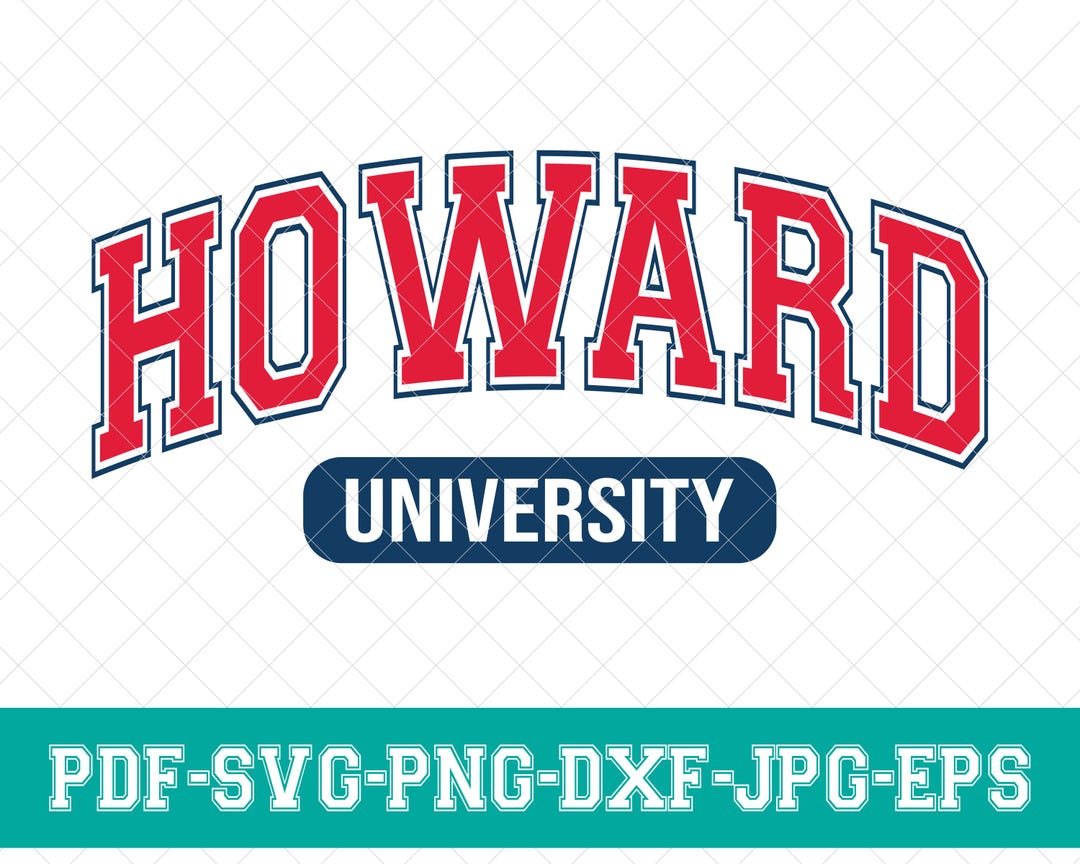 Howard University Svg, Howard Design Svg, Sport Font Svg, Arched Text ...