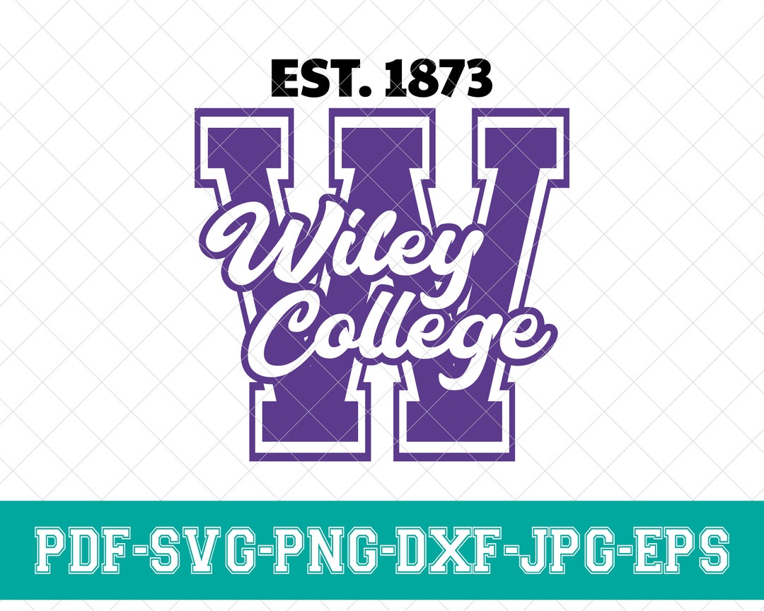 Wiley College SVG, W Svg, WC Svg, Wiley 1873 Svg, HBCU Svg, Clipart ...