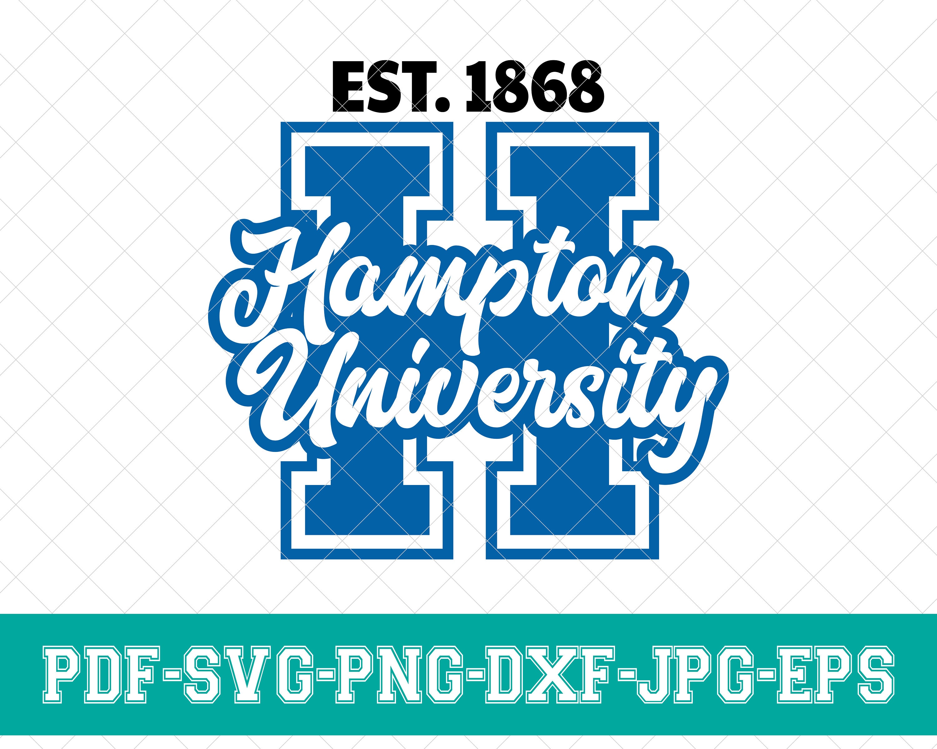 Hampton University Svg, H Svg, HU Svg, Hampton 1868 Svg, HBCU Svg ...