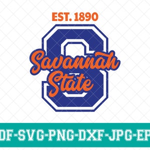 Savannah State University Svg, SSU Svg, S Svg, Savannah 1890 Svg, HBCU ...
