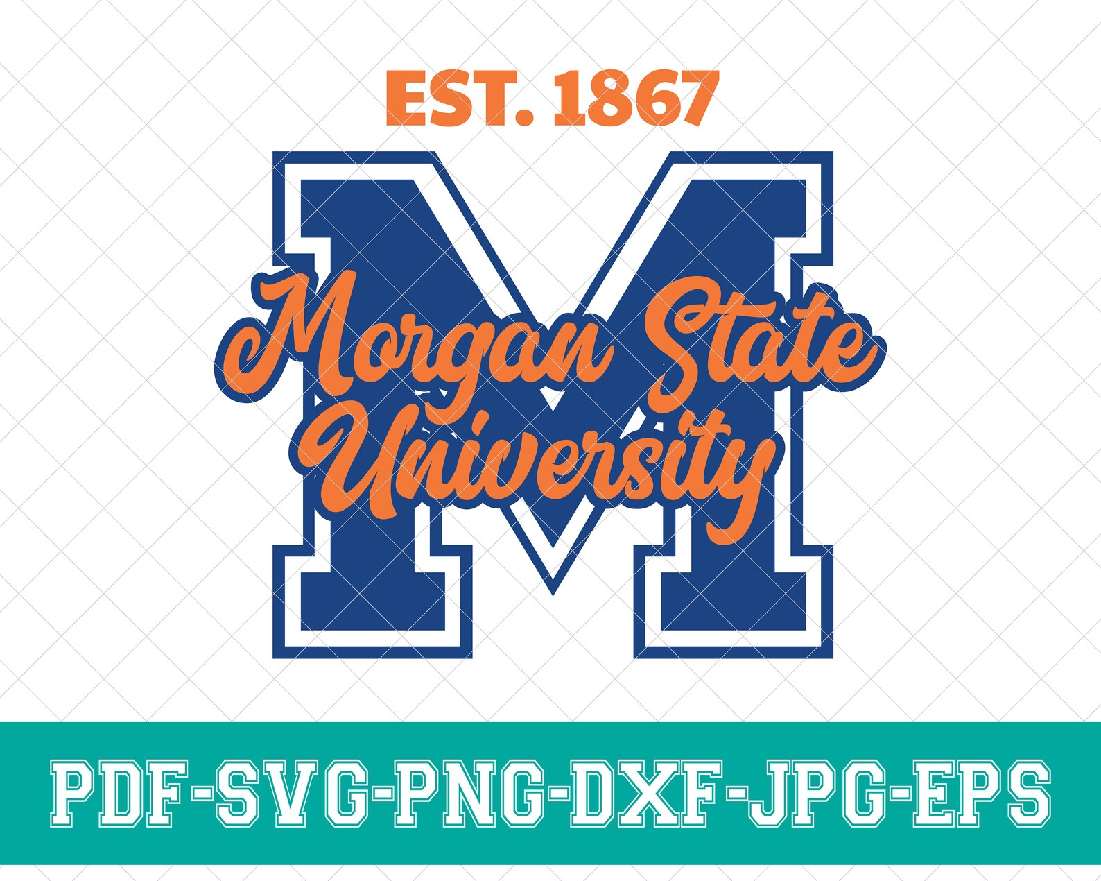Morgan State University Svg, M Svg, MSU Svg, Morgan State 1867 Svg ...