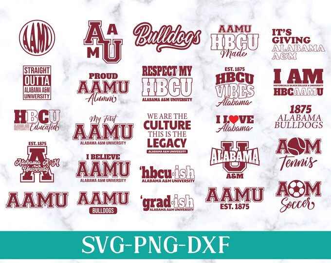 Alabama A&M SVG Digital File - Etsy
