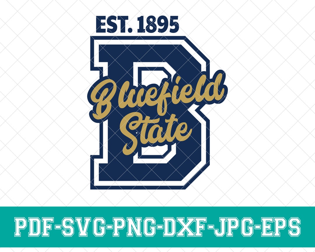 Bluefield State University Svg, B Svg, BSU Svg, Bluefield 1895 Svg ...