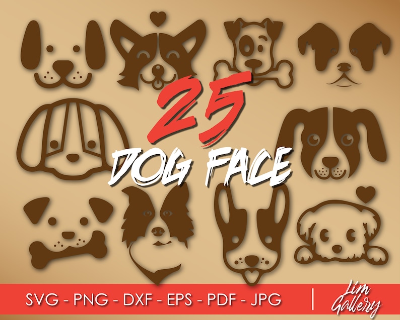 25 Dog Face Svg Dog Svg Pet Face Svg File Cricut - Etsy