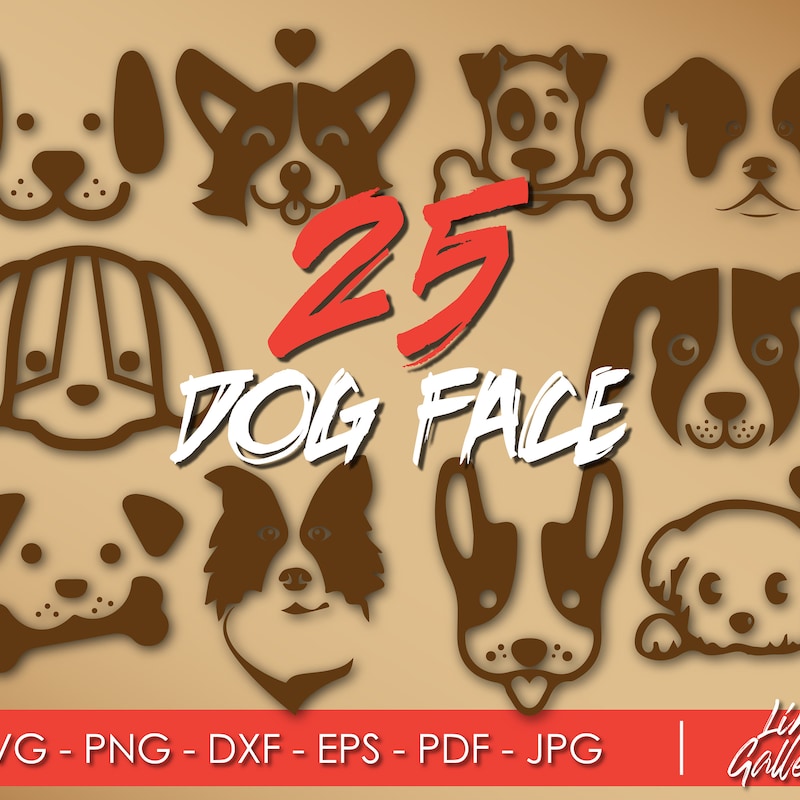 Dog Face Svg - Etsy