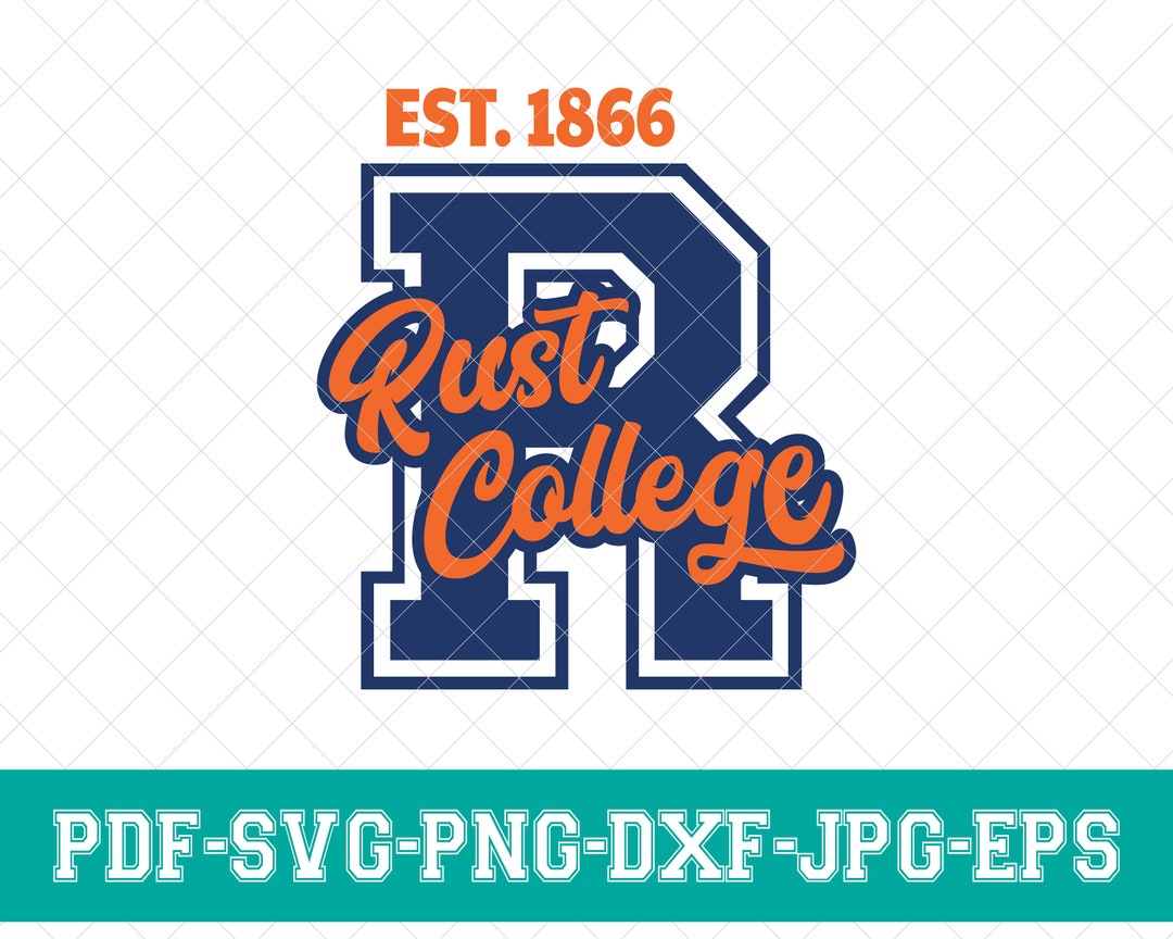 Rust College Svg, R Svg, RC Svg, Rust 1866 Svg, HBCU Svg, College Svg ...