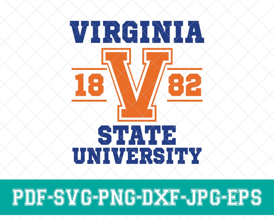 Virginia State University Svg, V Svg, VSU Svg, Virginia 1882 Svg, HBCU ...