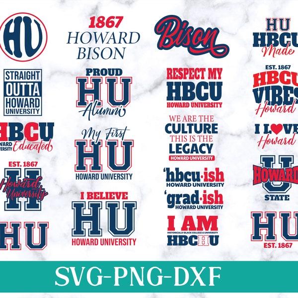 Howard University Svg - Etsy