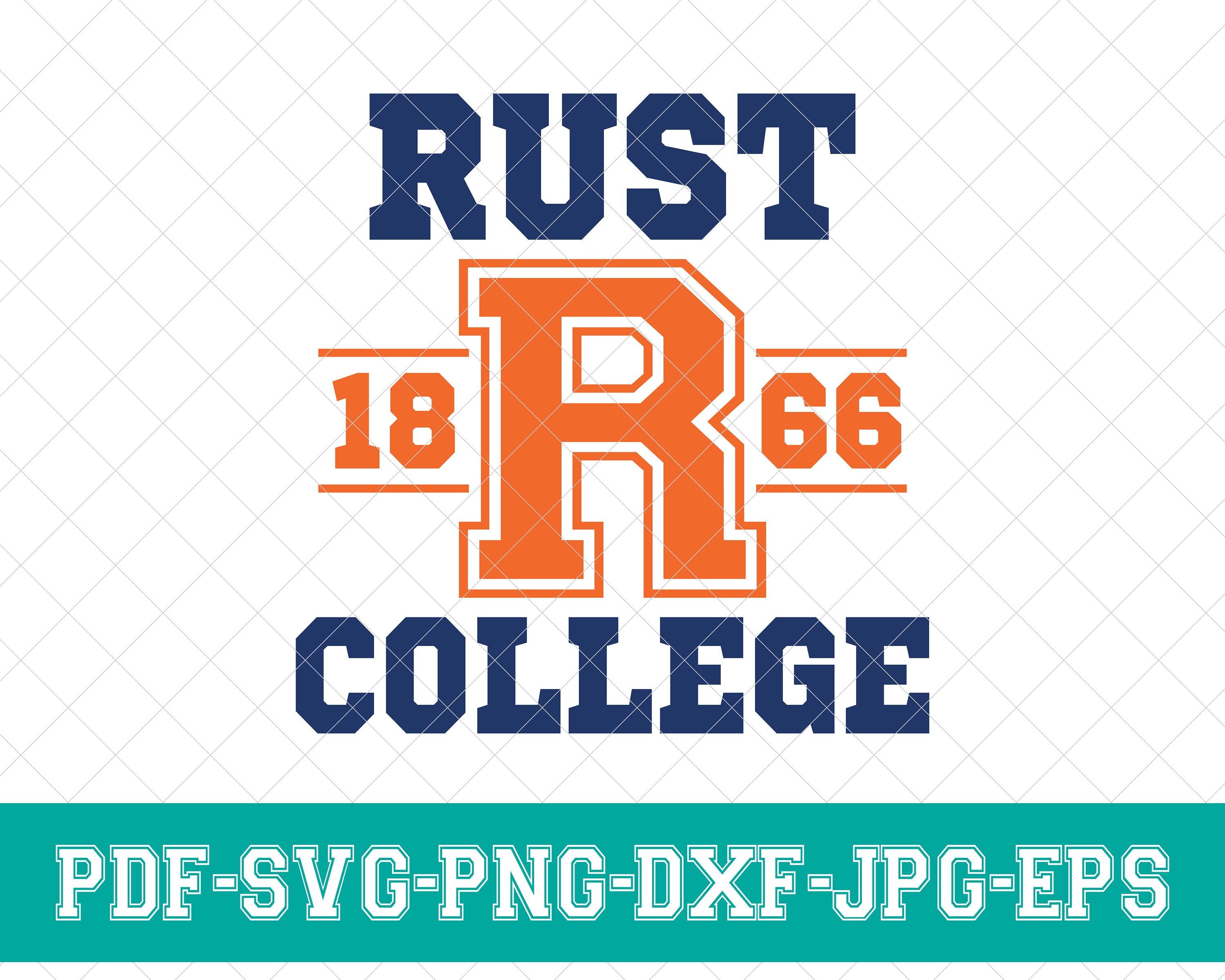 Rust College Svg, R Svg, RC Svg, Rust 1866 Svg, HBCU Svg, College Svg ...