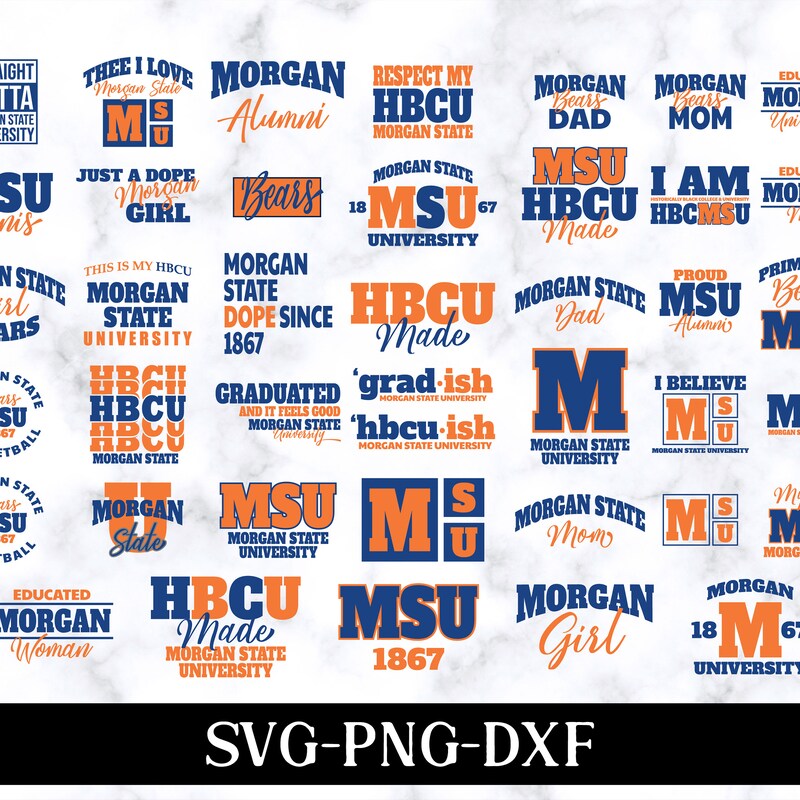 Morgan State University Svg - Etsy