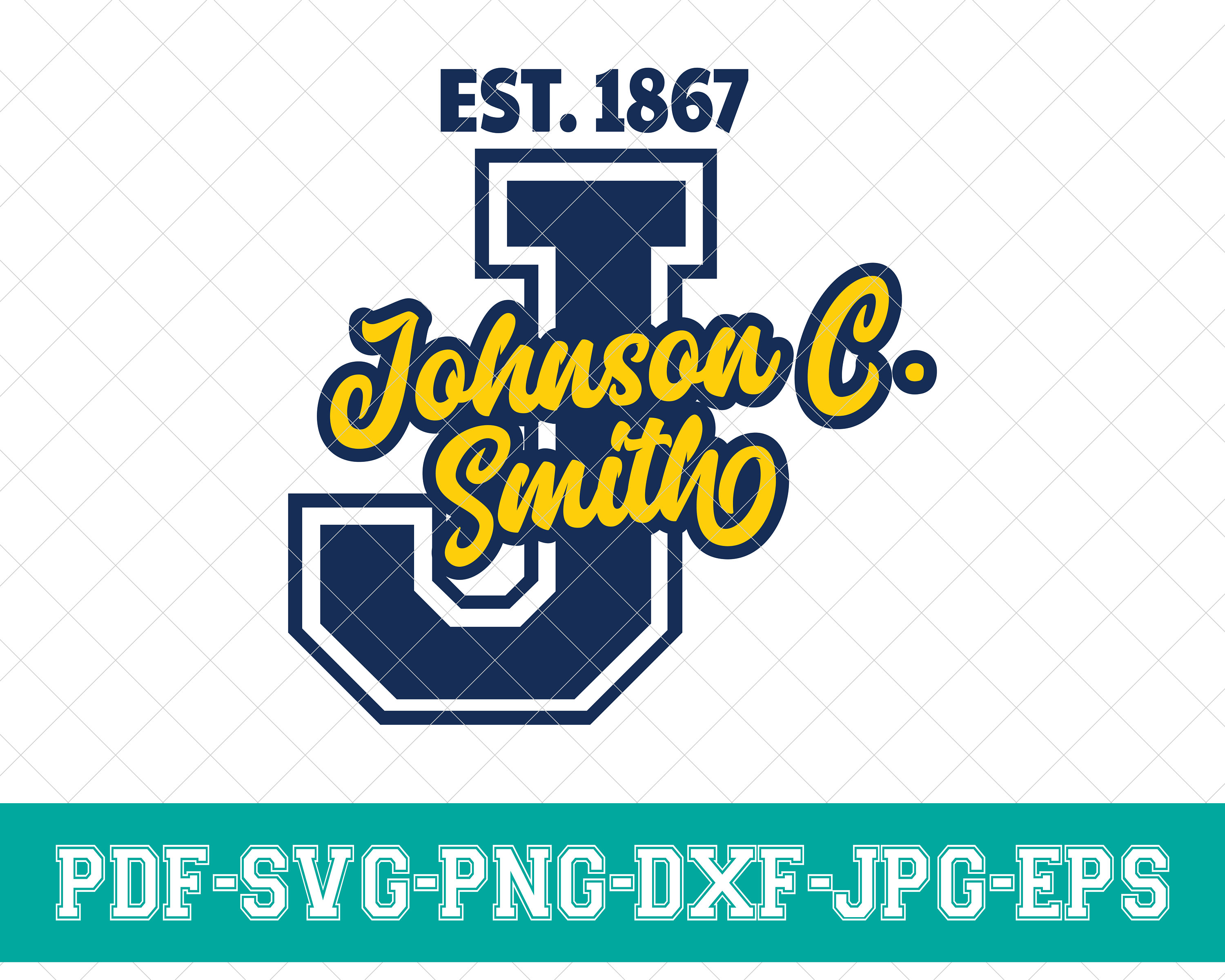 Johnson C Smith University Svg, J Svg, JCSU Svg, Johnson C Smith 1867 Svg, Hbcu Svg, University ...