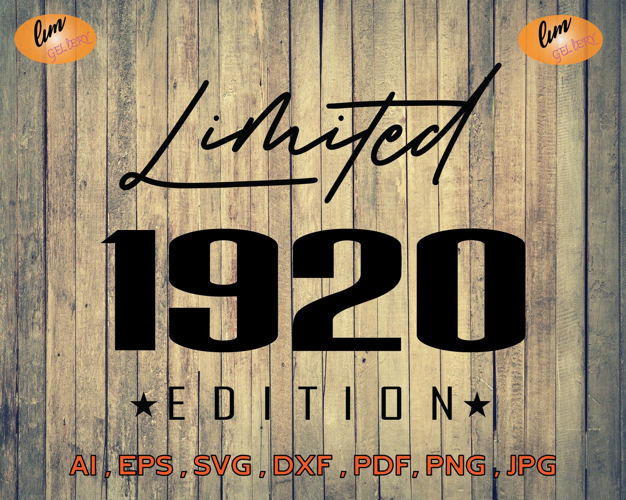 Jahrgang 1920 Svg 100. Geburtstag Svg Limited Edition | Etsy