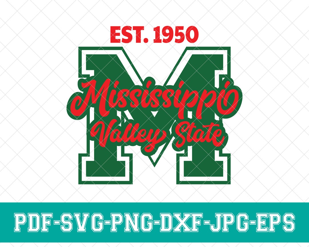 Mississippi Valley State University Svg, M Svg, MVSU Svg, Mississippi ...