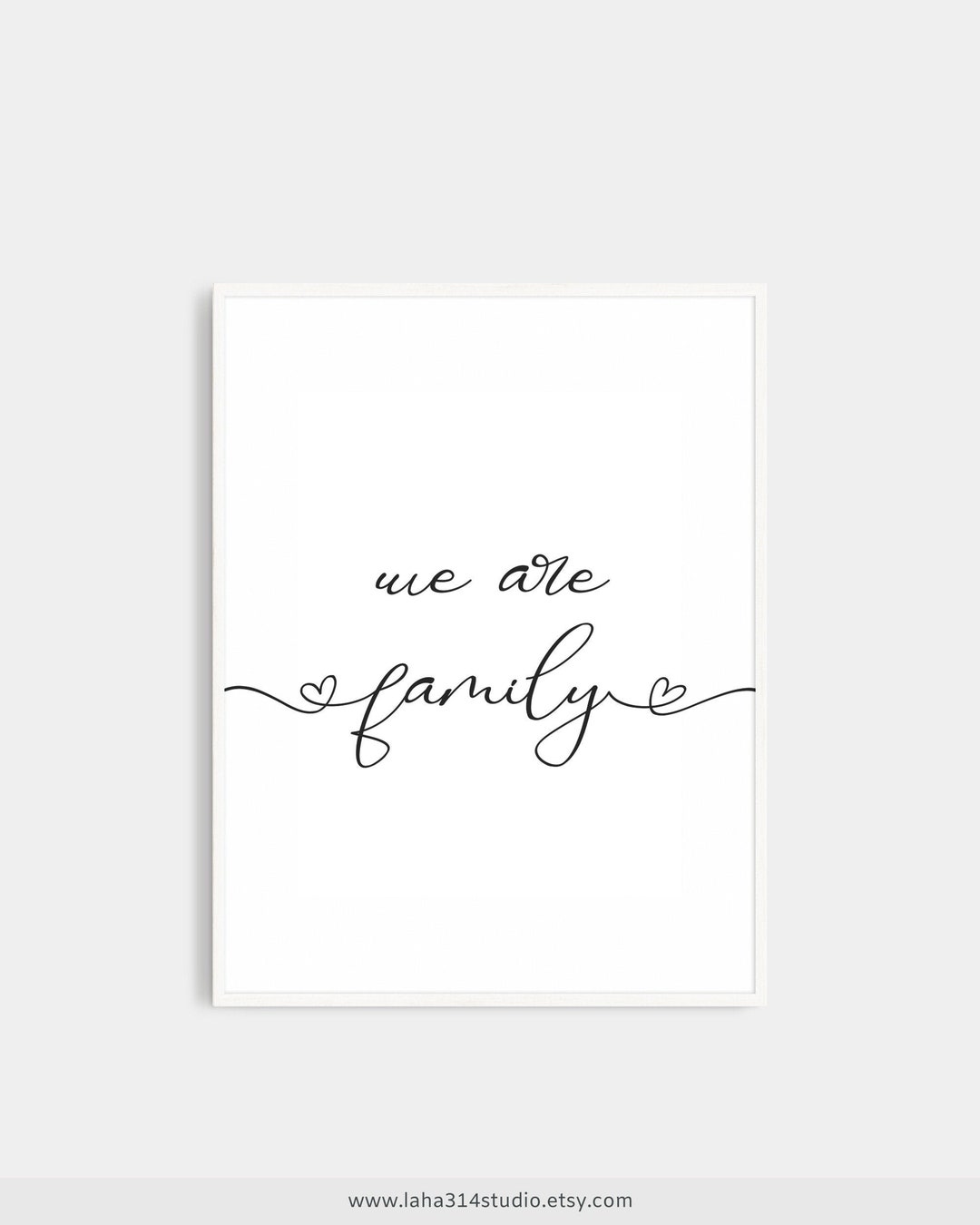 We Are Family Print Wall Art | Printable Wall Art | Family Quote Poster ...