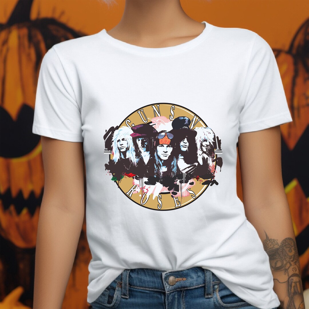 GNR Rock Bands Designs Png classic Rock Band Design Rock - Etsy