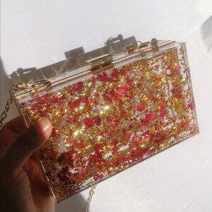 Resin Pressed Flower Bag - Etsy