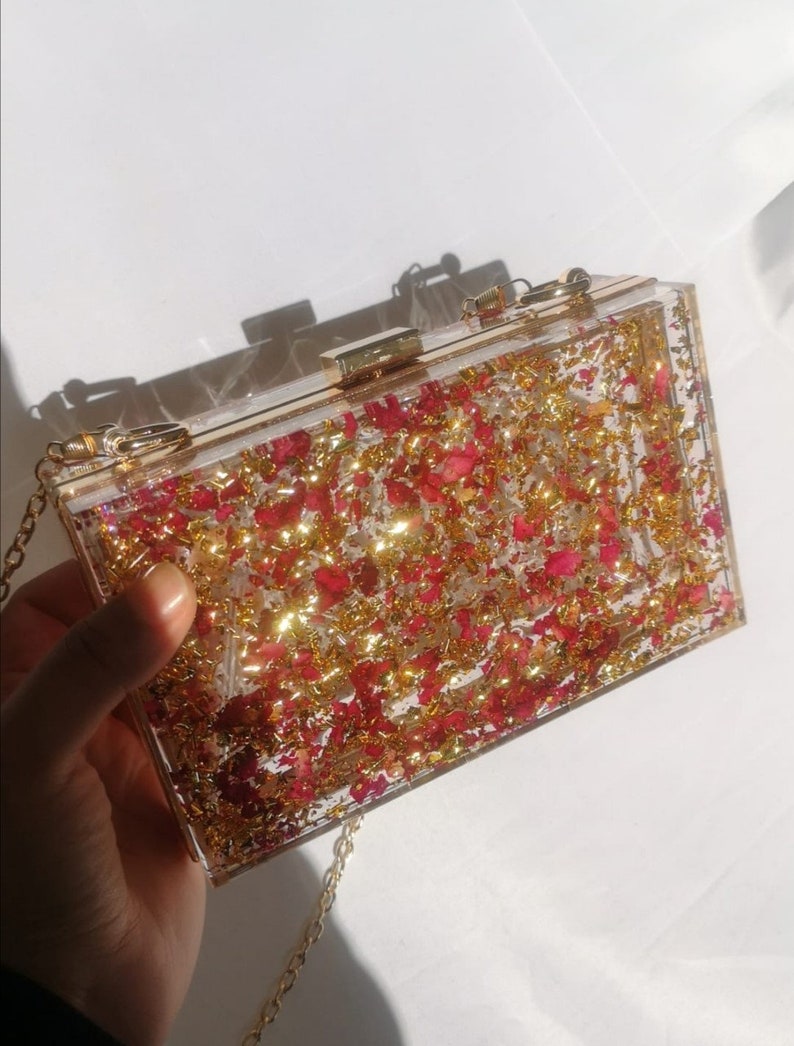 Resin Pressed Flower Bag - Etsy