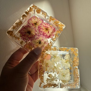 Personalised Pressed Flower Ash Tray - Etsy