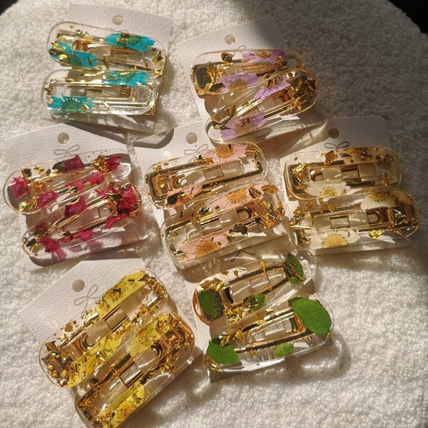 Resin Hair Clip - Etsy