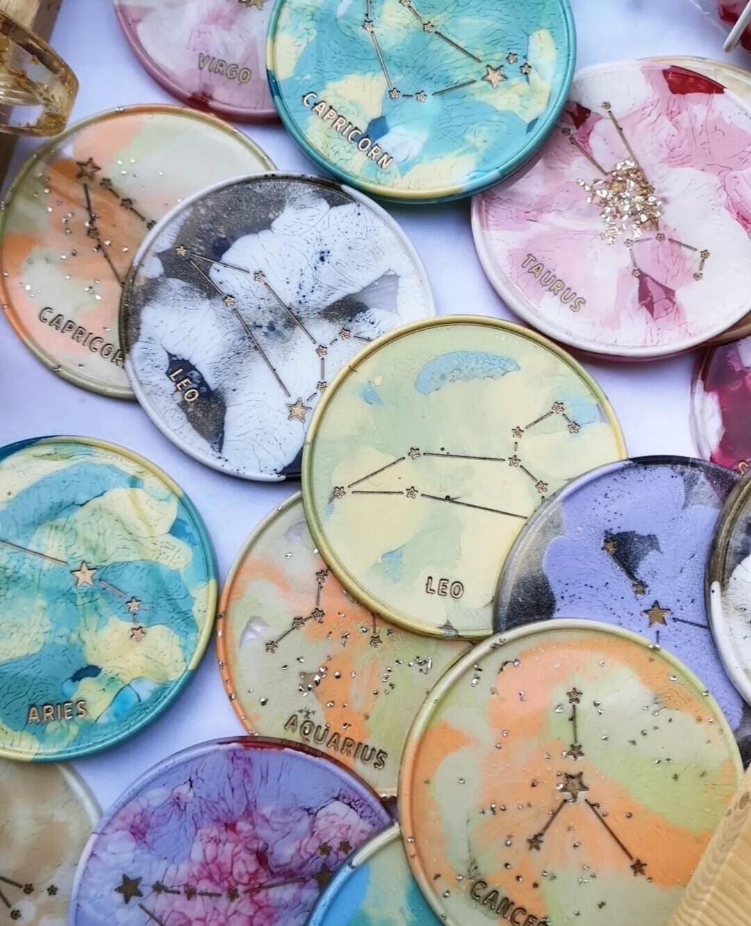 Star Sign, Zodiac Coasters | Trinket Dishes - Etsy