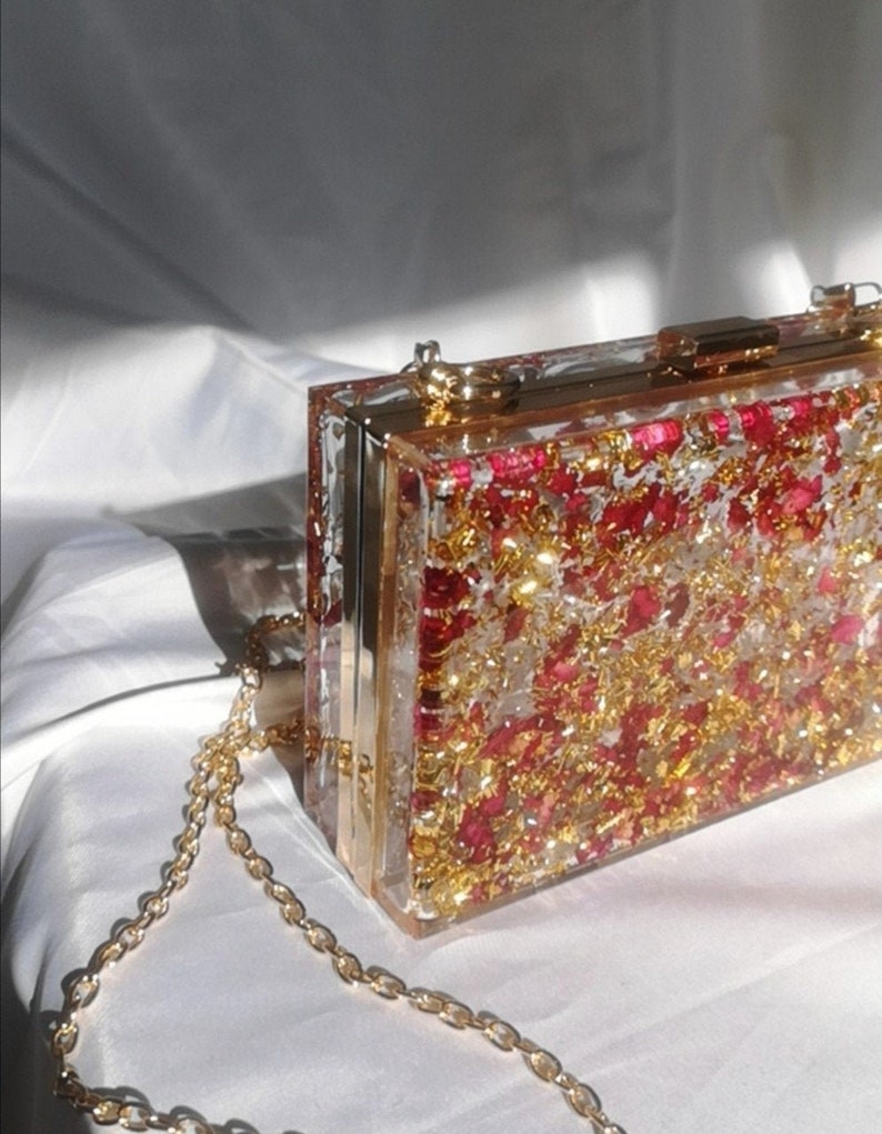 Resin Pressed Flower Bag - Etsy