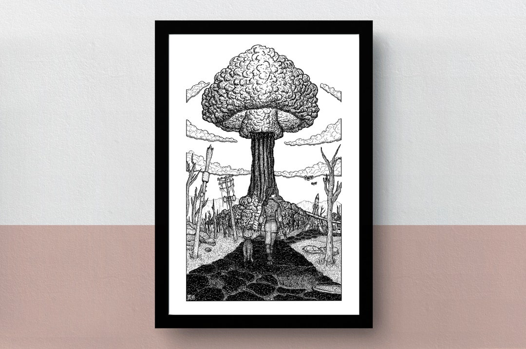 Fallout | A5 or A4 Print | A3 Poster | Imaginative Artwork ...