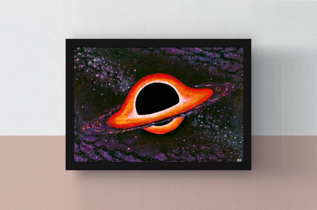 Black Hole | A4 Print | Imaginative Artwork | Original Acryl Painting ...