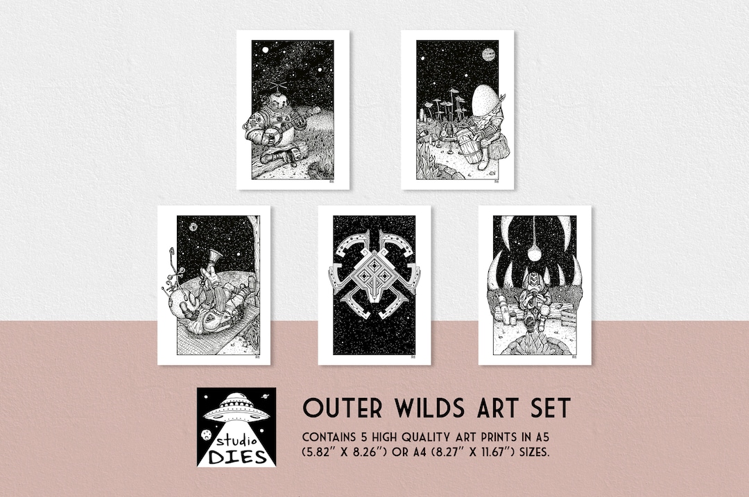 Outer Wilds Art Set A5, A4 or A3 Posters Imaginative Artwork Original ...