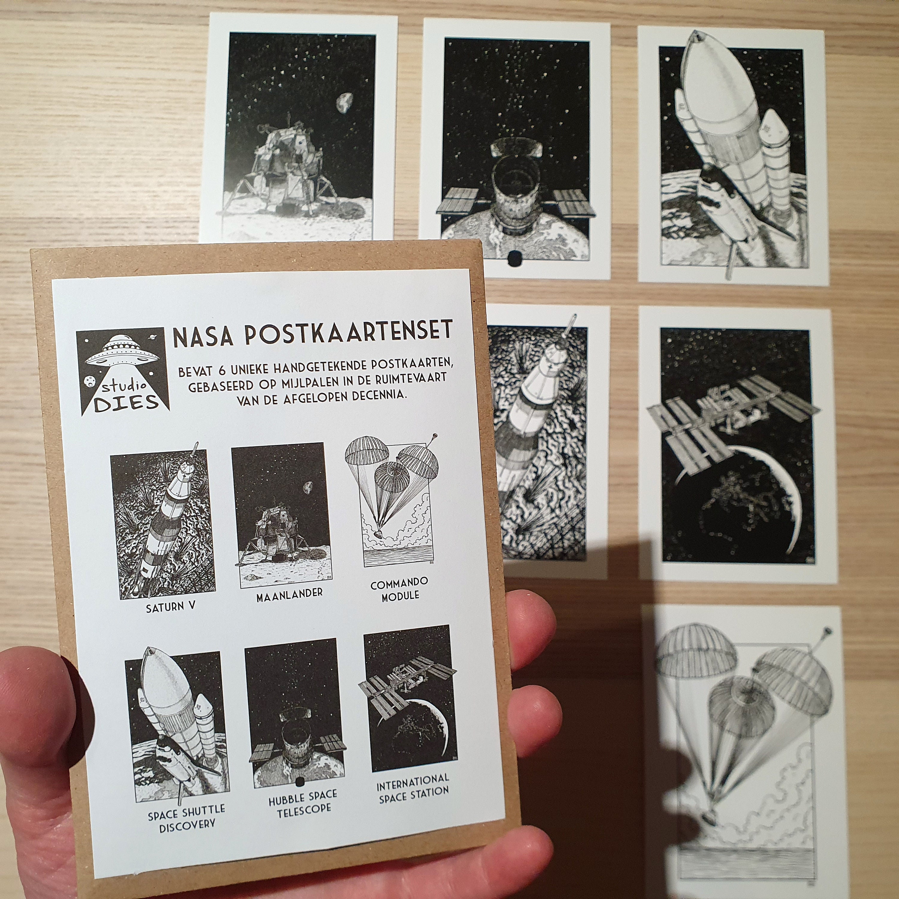 NASA Card Set | A6 Cards | Saturn V | Lunar Lander | Space Shuttle ...